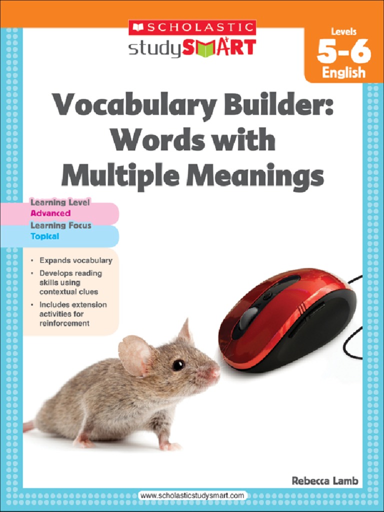 Vocabulary Builder Words With Multiple Meanings 5-6 | PDF | Vocabulary ...
