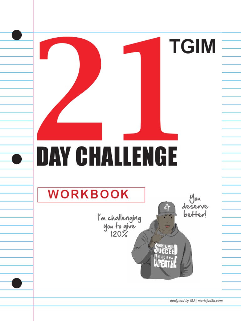 21 Day Challenge Workbook - Eric Thomas PDF | PDF