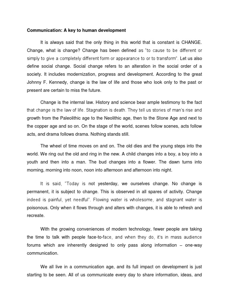 Oratorical Piece | Telecommunication | Media (Communication)