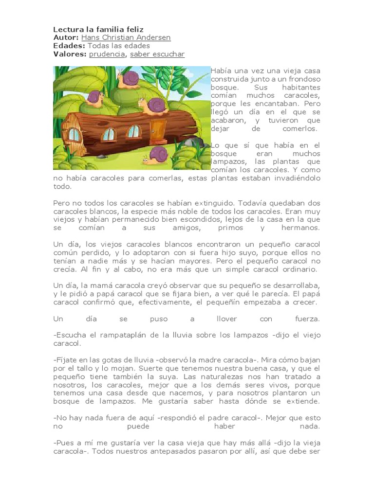 Lectura La Familia Feliz