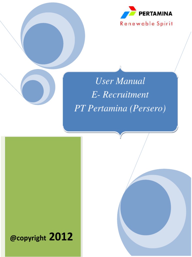 User Manual E-Recruitment PT Pertamina (Persero) | PDF | Career & Growth | Business