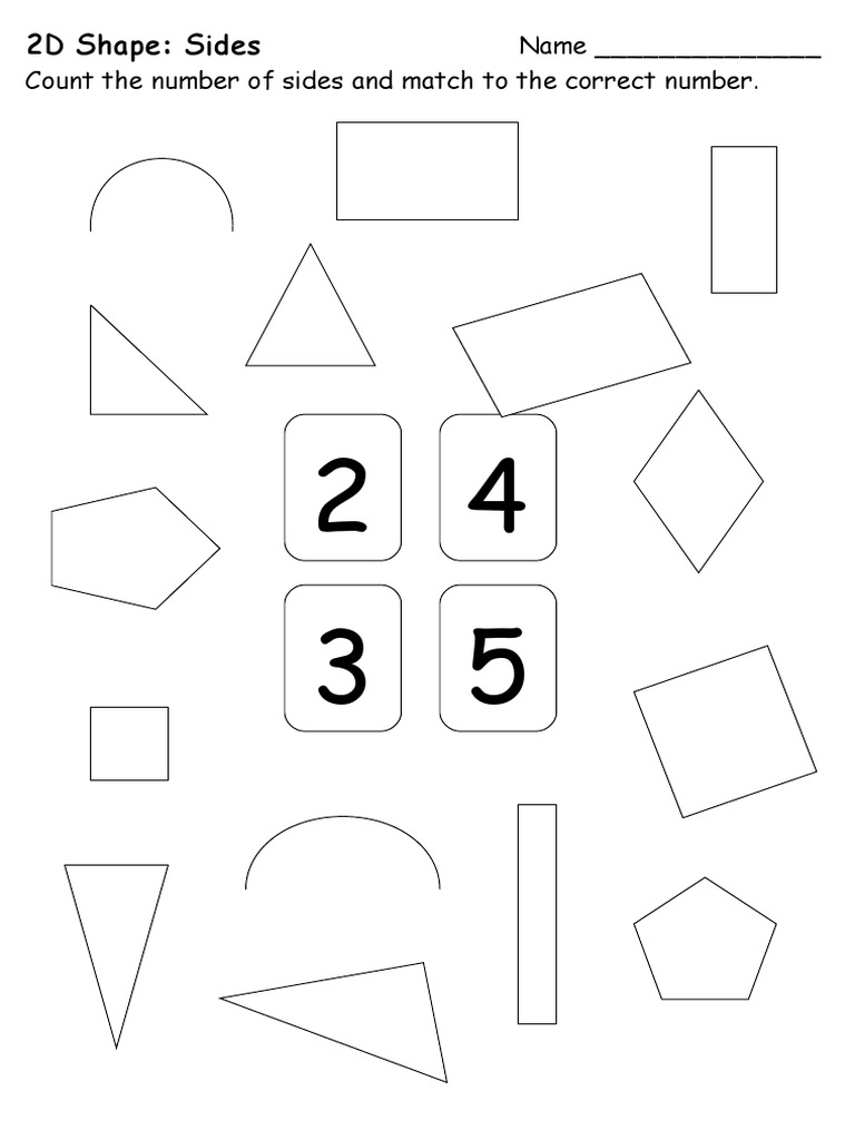 2D Shape No of Sides | PDF