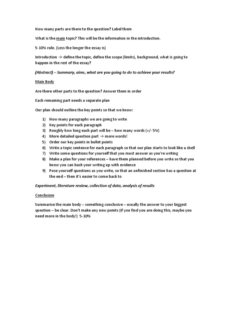 How Many Parts Are There To The Question | PDF