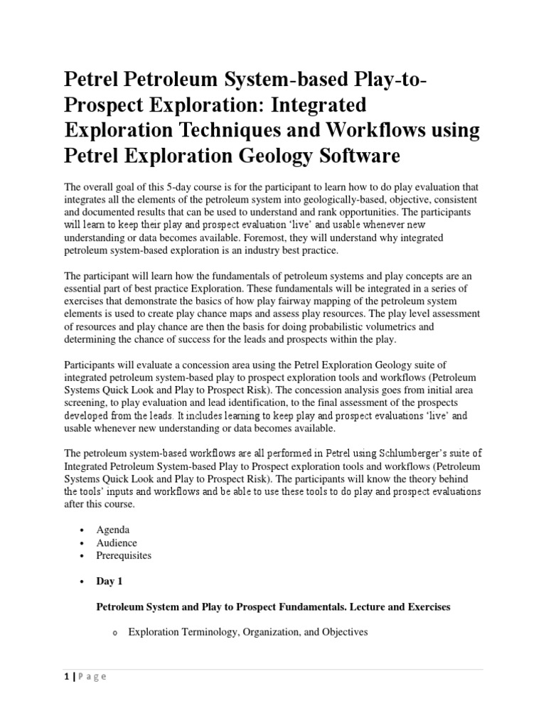 Petrel Petroleum System | PDF | Petroleum Reservoir | Petroleum