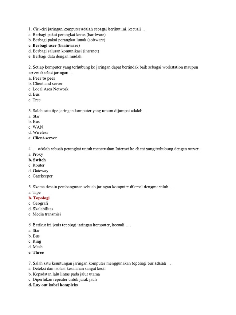 Soal Perbaikan Dan Setting Ulang Jaringan Berbasis (Wan) | PDF