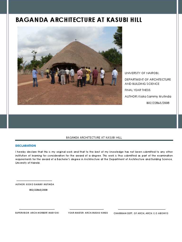 Baganda Architecture at Kasubi Hill | PDF