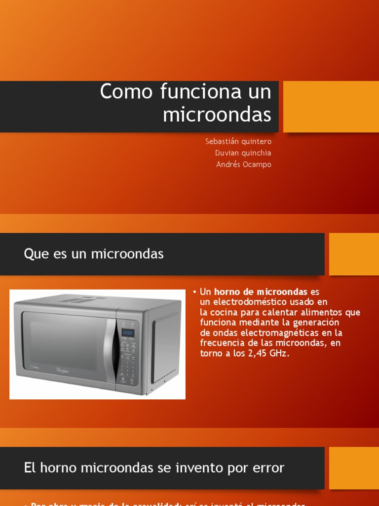 Como Funciona Un Microondas | PDF | Microondas | Electricidad