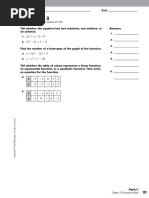 Holt Algebra 1 - Chapter 01 Test PDF | PDF | Celsius | Function ...
