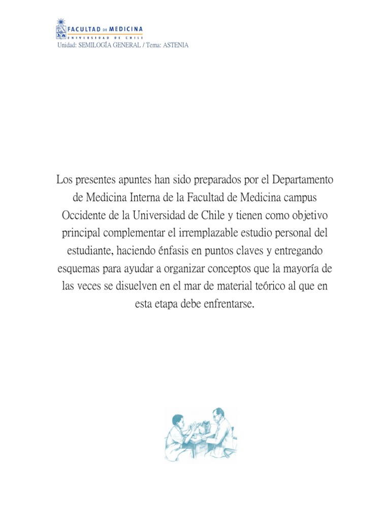 01 Astenia | PDF | Debilidad | Síndrome de fatiga crónica