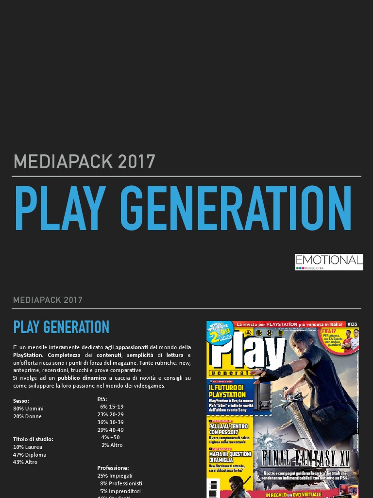 Play Generation Mediapack 20171 | PDF