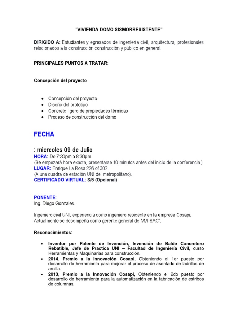 Documento Domo | PDF