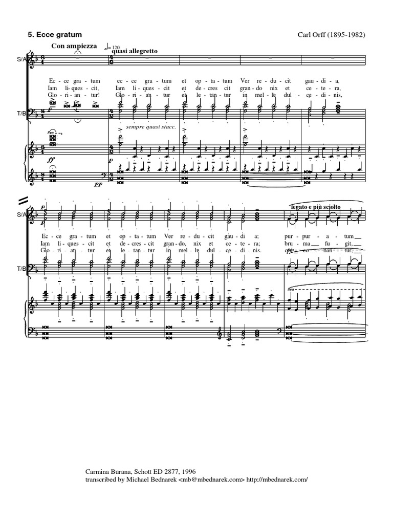 Ecce Gratum PDF | PDF