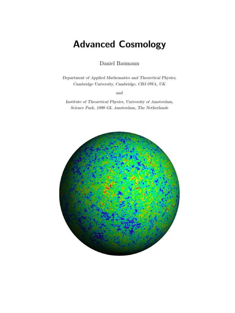 Advanced Cosmology | PDF | Inflation (Cosmology) | Big Bang
