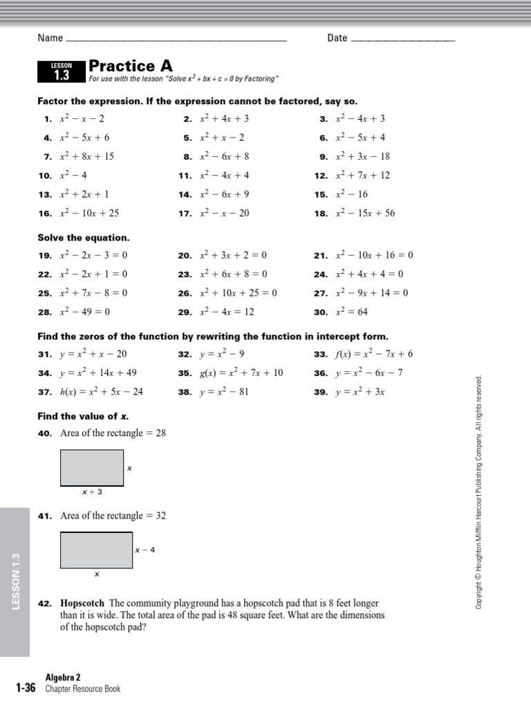 1-3 Practice - A | PDF | Teaching Mathematics | Mathematical Analysis