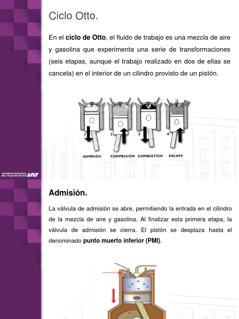 Presentacion-ciclo Otto y Diesel | Pistón | Motores