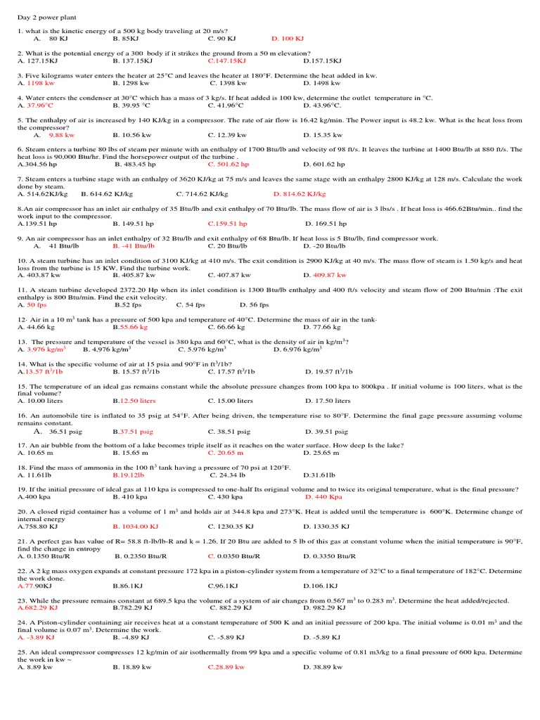 Day 2 Power Plan1 | PDF | Horsepower | Power (Physics)