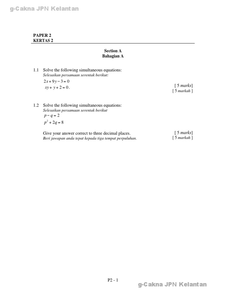 Modul Add Math Kertas 2 PDF | PDF | Geometri | Luar Angkasa