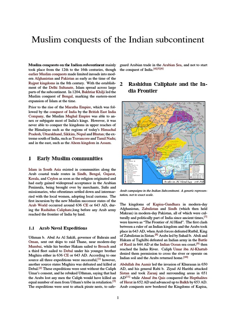 Muslim Conquests of the Indian Subcontinent | Mughal Empire | Religion ...