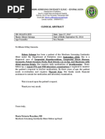 Clinical Abstract Template for Patients | PDF