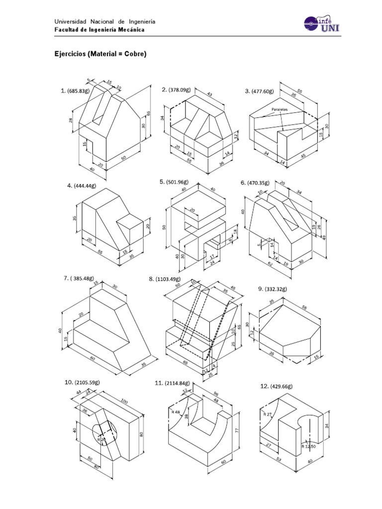Ejercicios Solidwork 1 | PDF | Science | Ingeniería