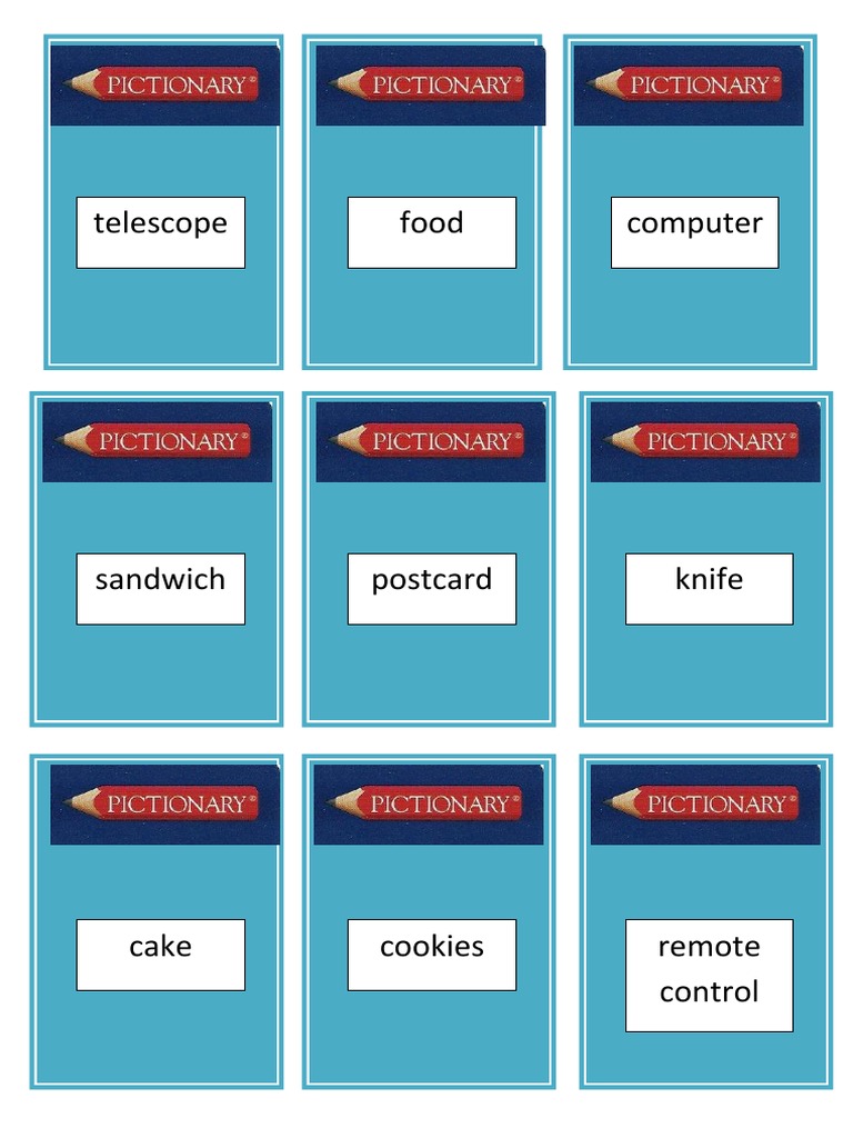 Pictionary Words | PDF