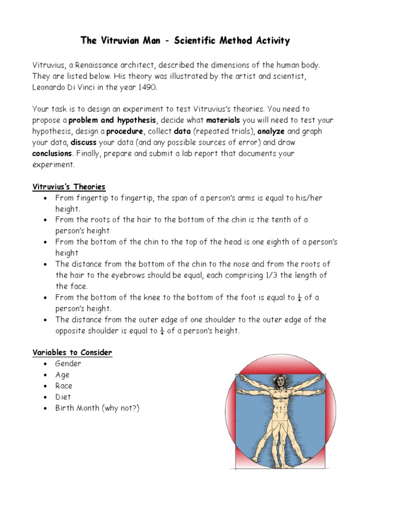 Vitruvian Man Scientific Method | PDF | Scientific Method | Science