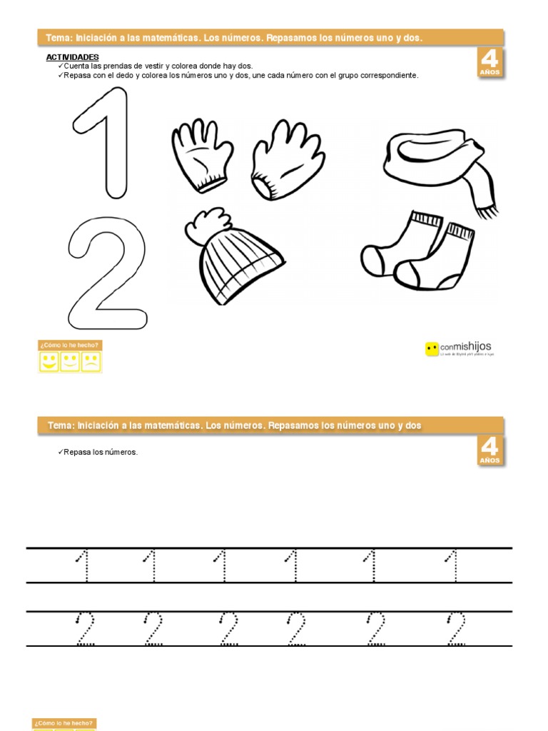 Numeros Repasamosunoydos 4 PDF | PDF