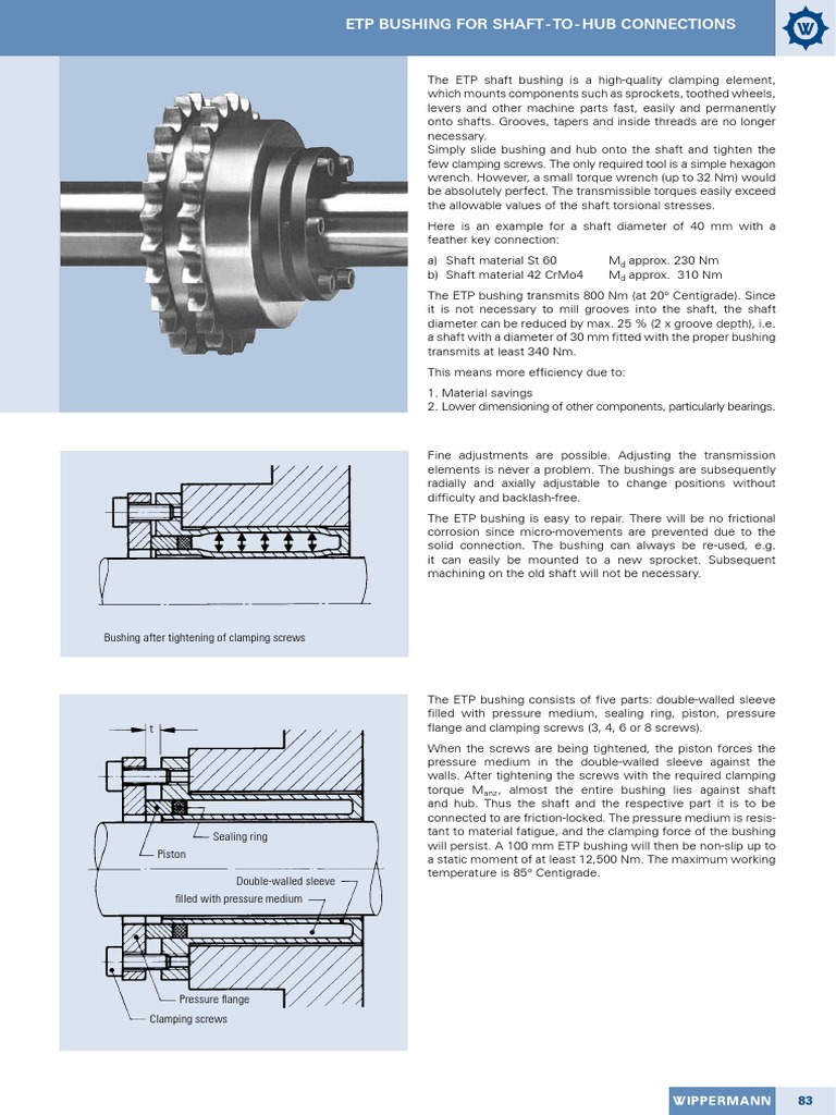 ETP Shaft Bushing | PDF | Engineering Tolerance | Screw