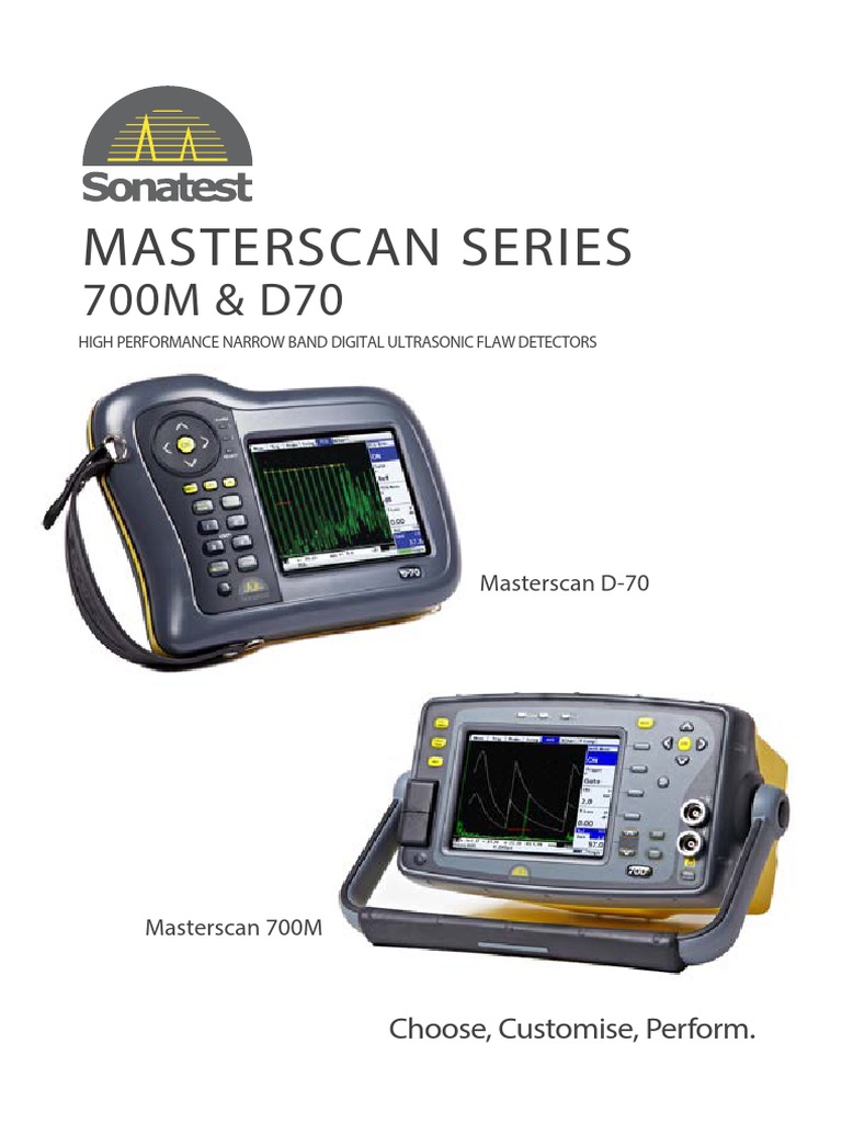 Masterscan D-70 Ultrasonic Flaw Detector | PDF | Digital To Analog ...