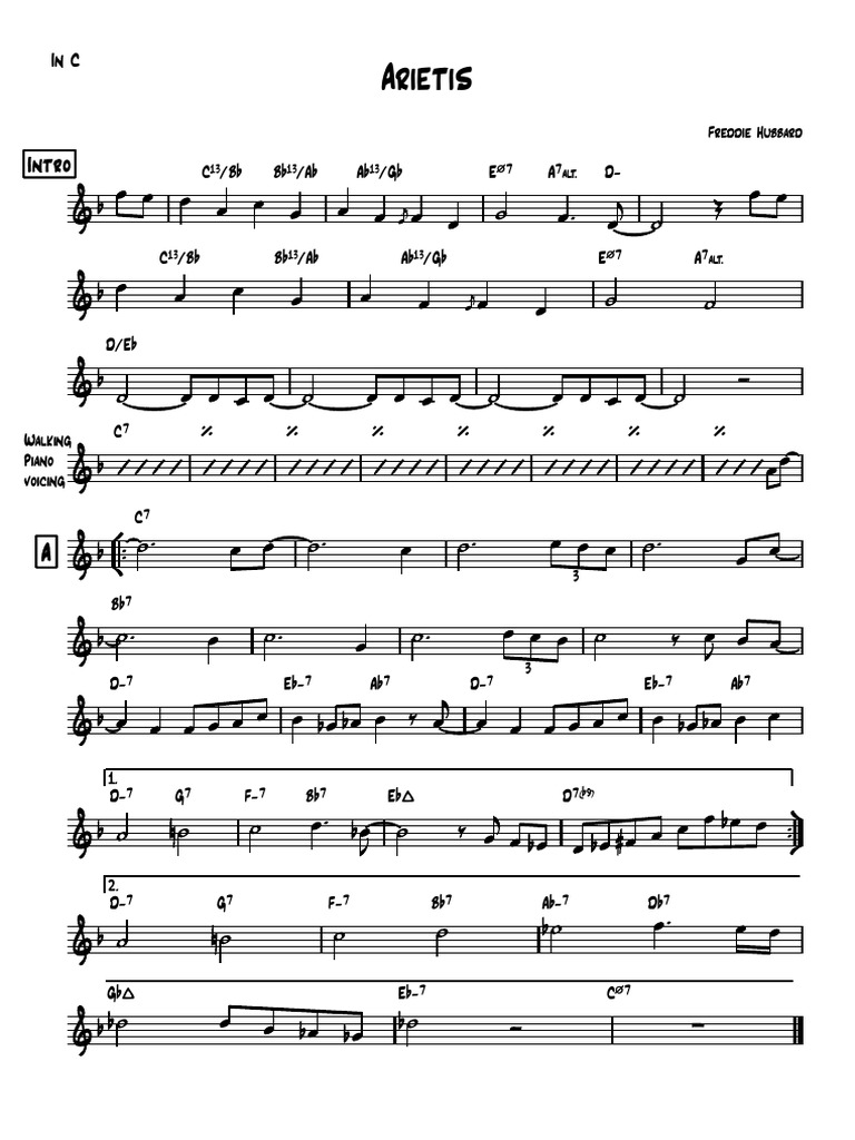 Arietis - Freddie Hubbard | PDF