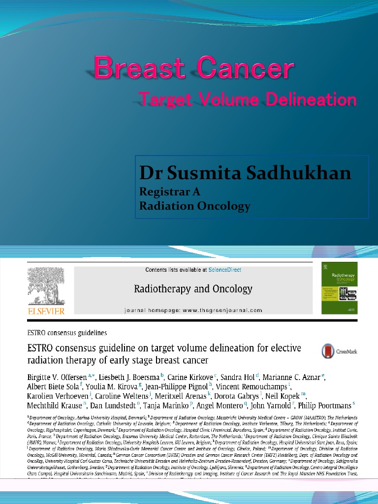 Breast Cancer Contouring Guidelines | PDF | Anatomical Terms Of ...