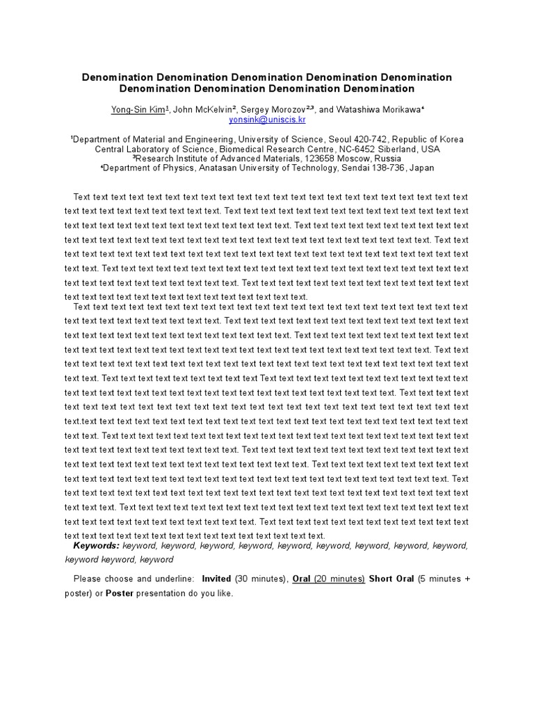 Denomination Denomination Denomination Denomination Denomination ...