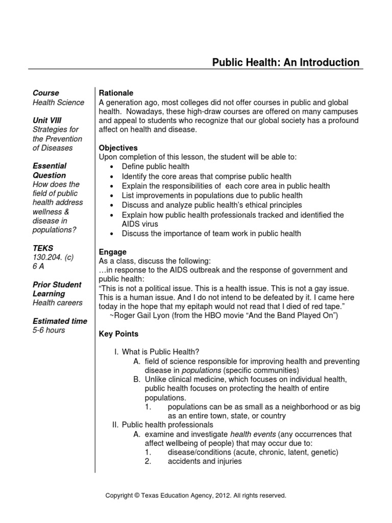 08 Public Health | PDF | Public Health | Hiv/Aids