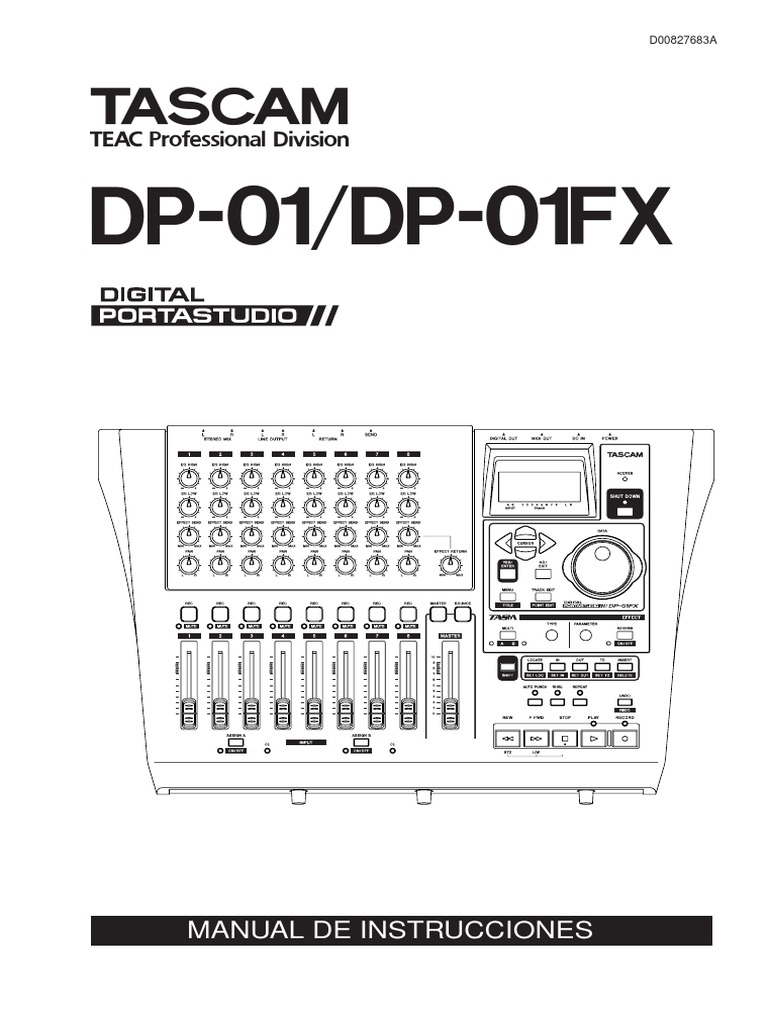 TASCAM DP-01 Español | Descargar gratis PDF | Disco compacto | Tecnología de sonido