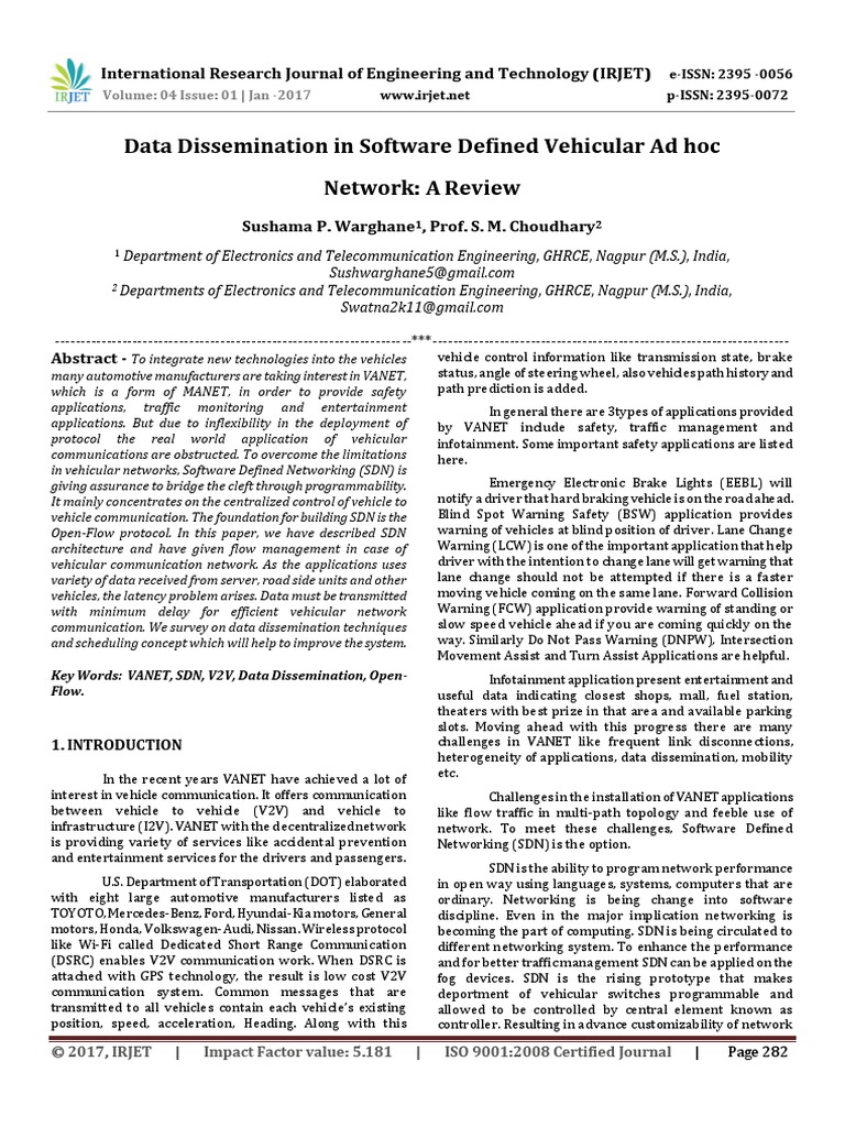 A Random Waypoint Mobility Model For Controlling Traffic Congestion Pdf