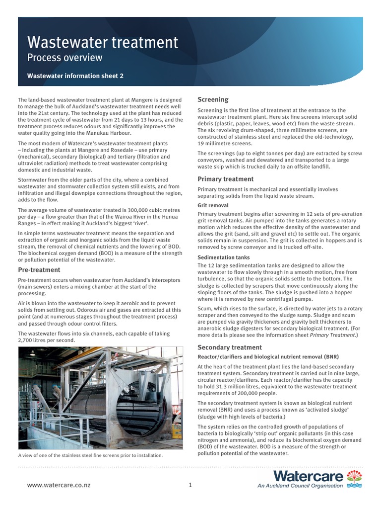Wastewater Treatment Process 2 | PDF | Sewage Treatment | Anaerobic ...