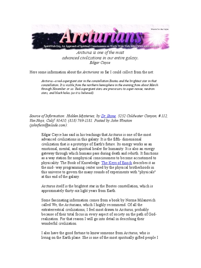 Arcturians | Download Free PDF | Ascended Master | Universe Arcturians | Download Free PDF | Ascended Master | Universe