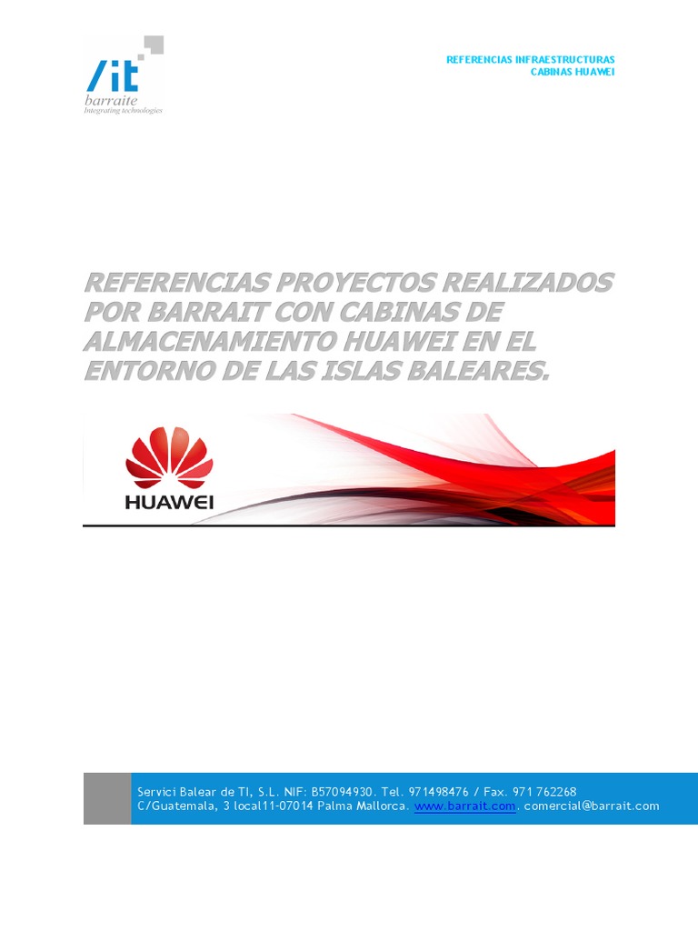 Proyectos de Infraestructura Huawei | PDF | Electrónica | Hardware de ...