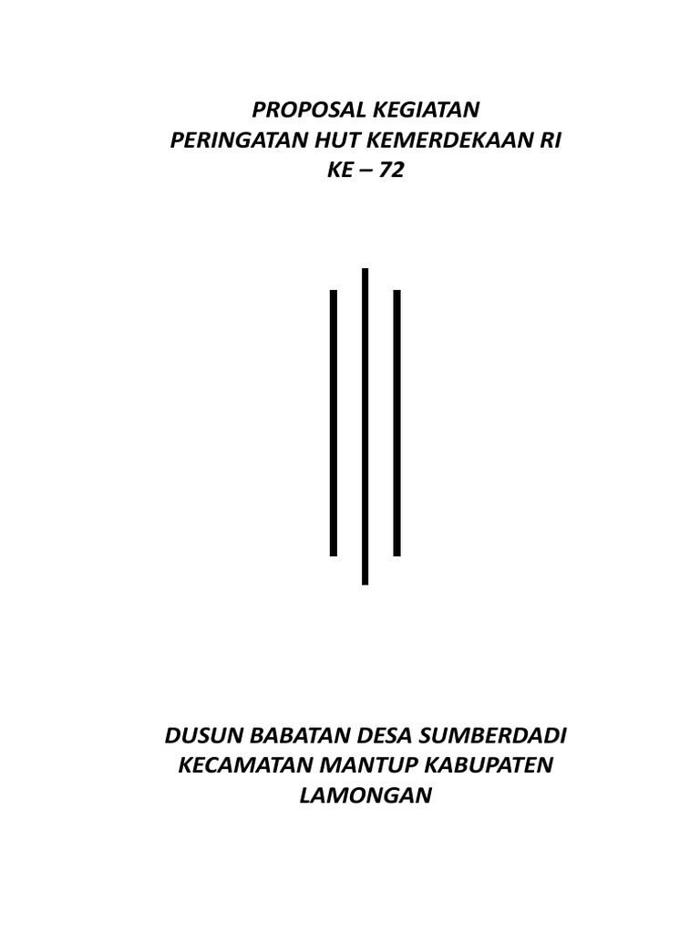 Contoh Proposal Kegiatan Hut Ri | PDF