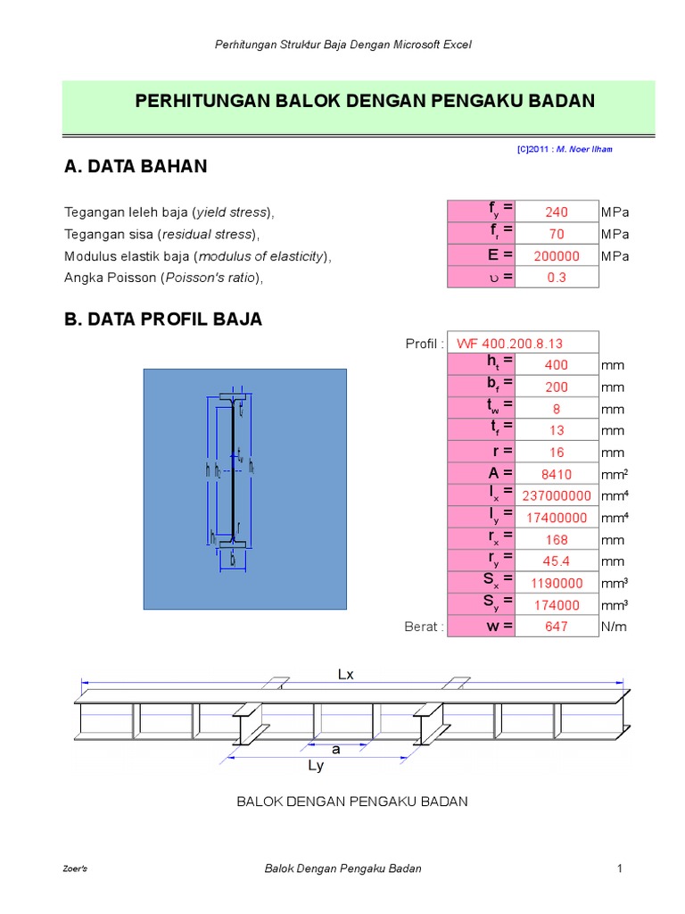 Perhitungan Balok | PDF