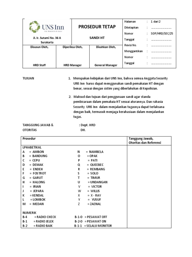 Sop - sec.Hrd.25.Sandi HT | PDF
