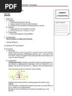 Grade 7 Science Lesson Plan: Acceleration | PDF | Acceleration | Velocity