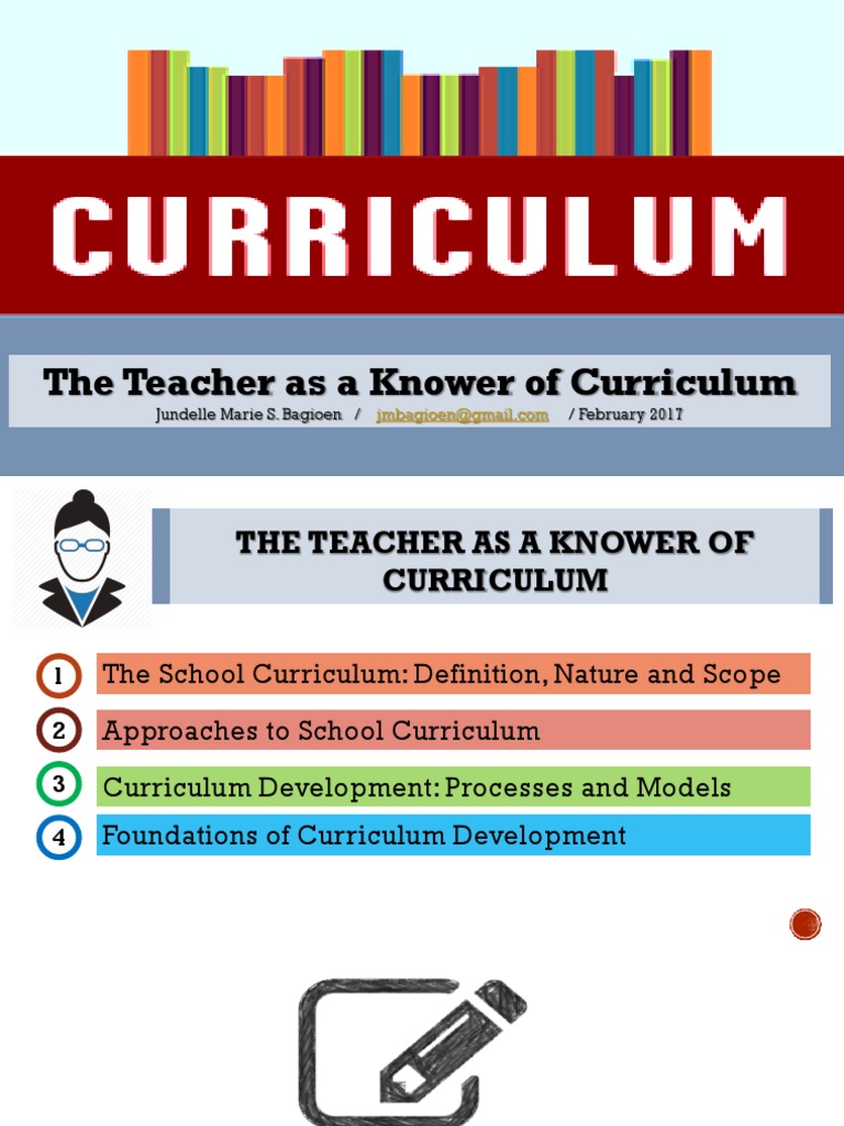 1 The Teacher As A Knower of The Curriculum | PDF | Curriculum ...