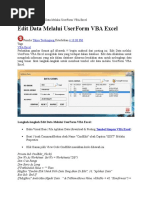Kode VBA Excel Dasar untuk Pemula | PDF