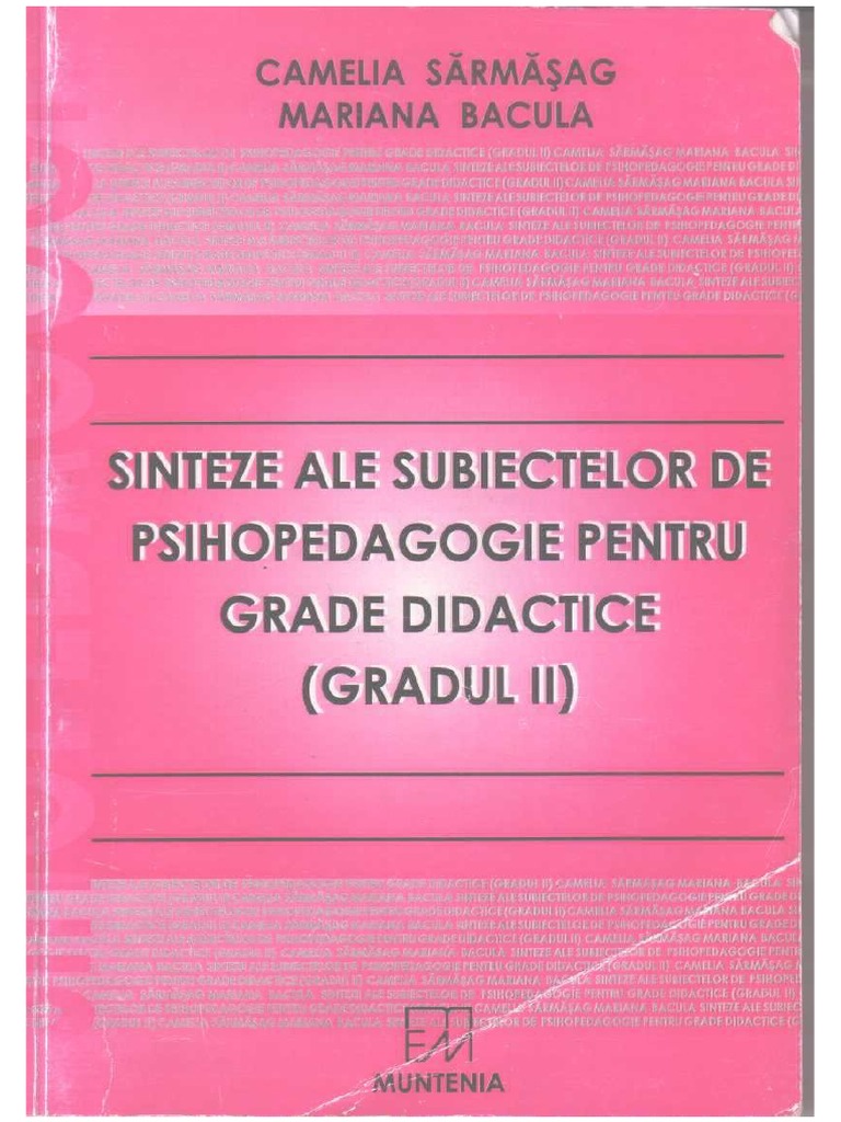 Sinteze Gradul 2 | PDF