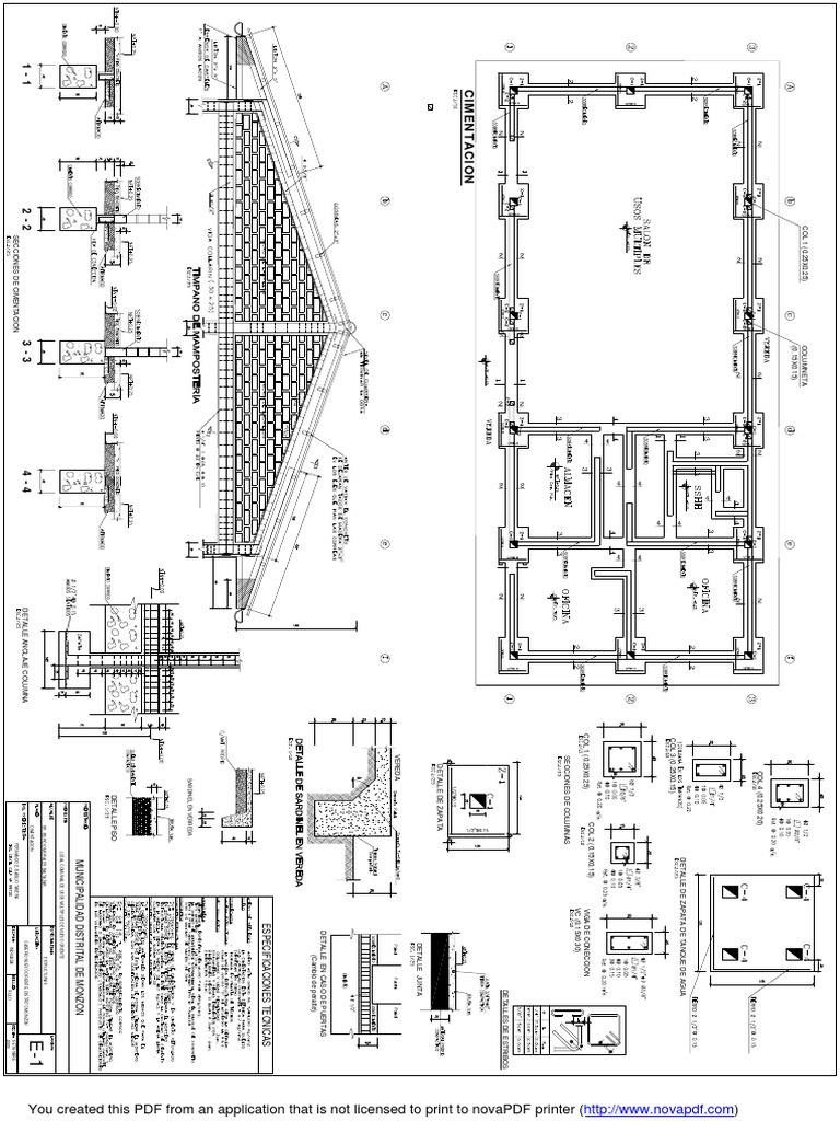 Plano de Estructura - Local Comunal | PDF
