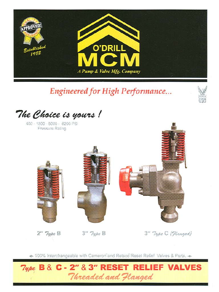 Reset Relief Valves PDF | PDF