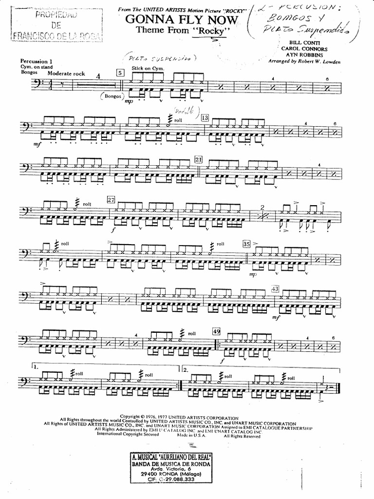 Partitura Banda Completa ROCKY p35 | PDF