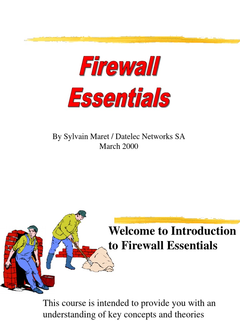 Firewall Training | PDF | Firewall (Computing) | Proxy Server