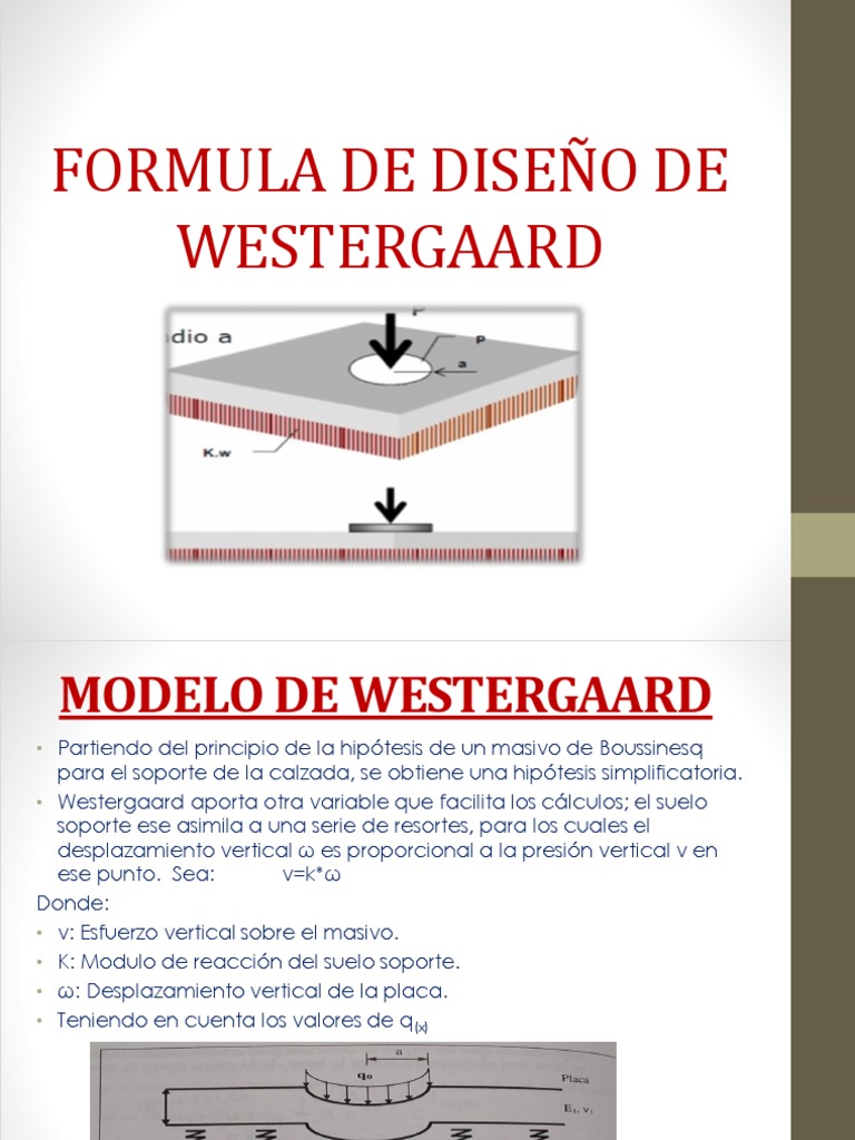 B-1 - Pavimentos-Formulas de Westergaard PDF | PDF | Ingeniería ...